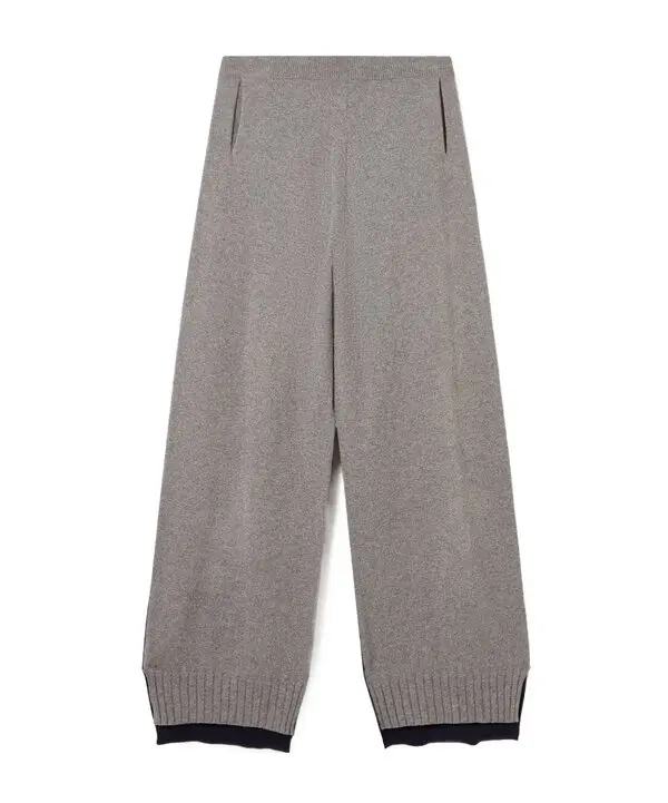 Stella McCartney Panelled Knitted Wide-leg Trousers