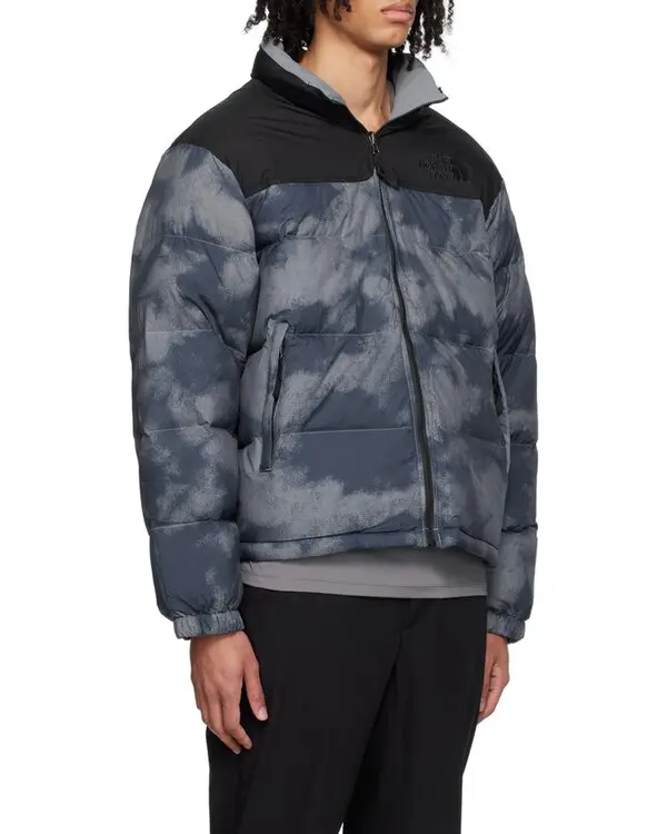 The North Face Logo Embroidered Puffer Jacket - Black