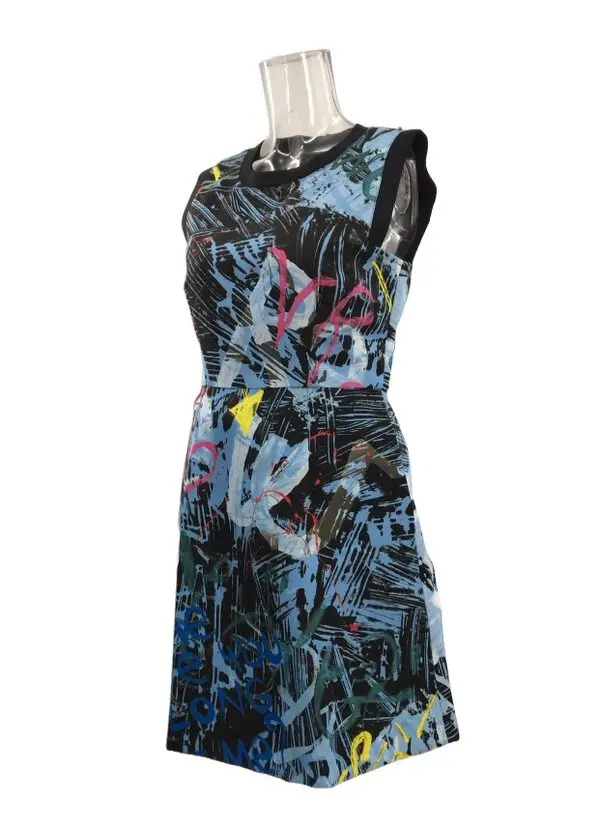 Sportmax Round Neck Printed Dress