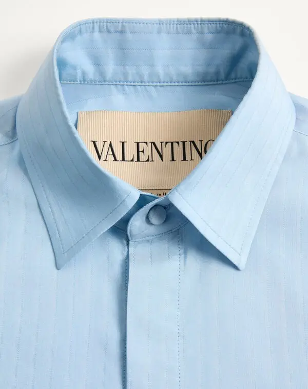 Valentino Garavani Striped Button-up Shirt - Blue