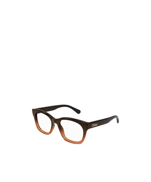 Chloé Eyewear Rectangle Frame Glasses - Brown