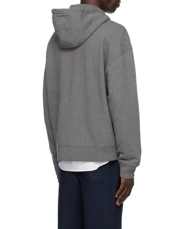 Maison Kitsuné Bold Fox Head Patch Oversize Hoodie - Gray