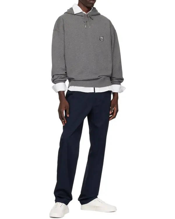 Maison Kitsuné Bold Fox Head Patch Oversize Hoodie - Gray