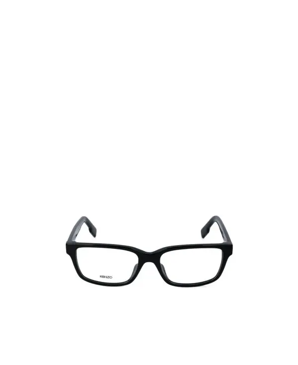 Kenzo Logo Flat Mirror Eyeglasses - Black