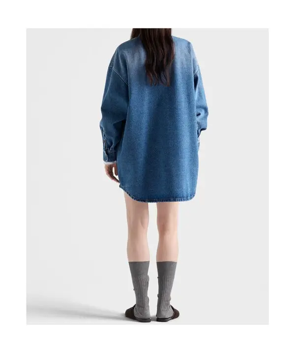 Prada Denim Shirt - Light Blue