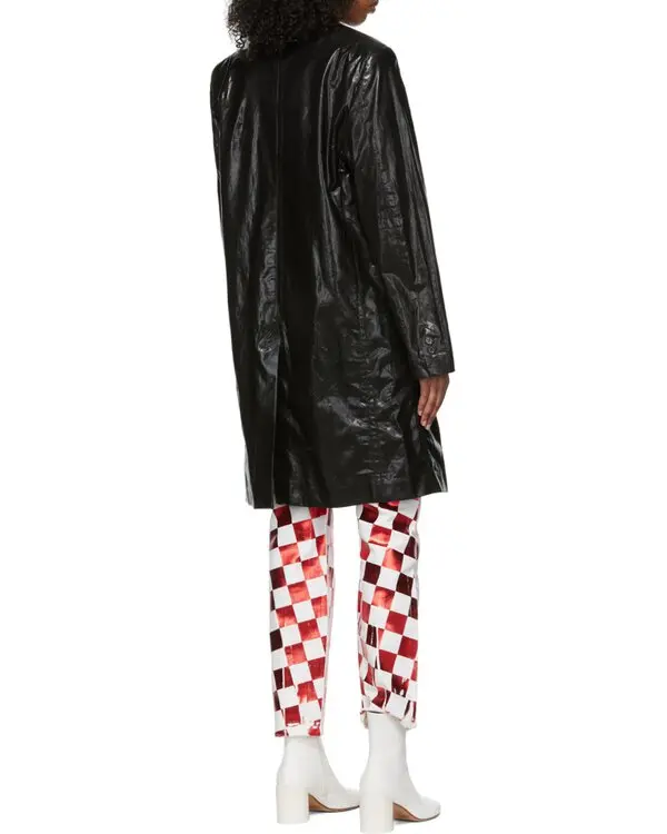 MAISON MARGIELA Coated Single-breasted Coat