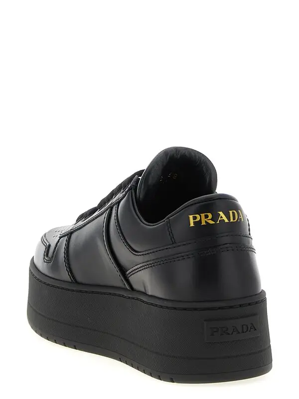 Prada Downtown Platform Sneakers - Black