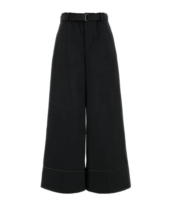Sacai Belted Wide Leg Pants