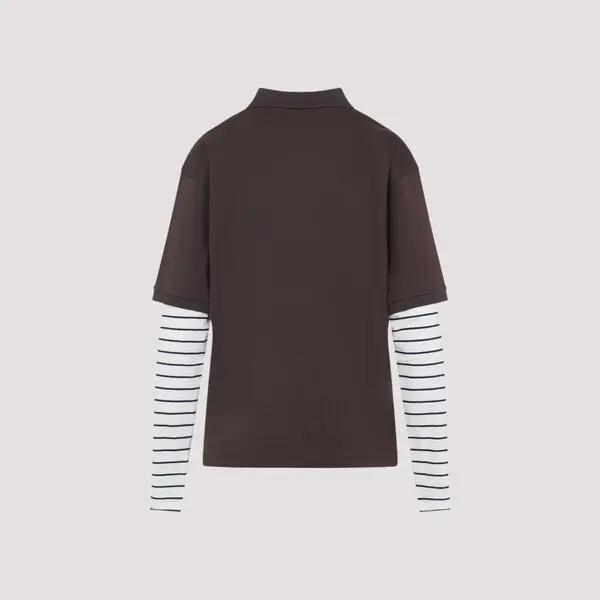 Miu Miu Jersey Polo Shirt With Graphic Print