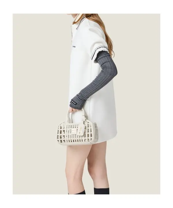 Miu Miu Short-sleeved Zip Polo Dress