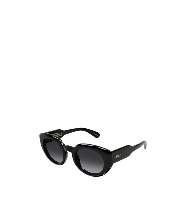 Chloé Eyewear Oval Frame Sunglasses - Black