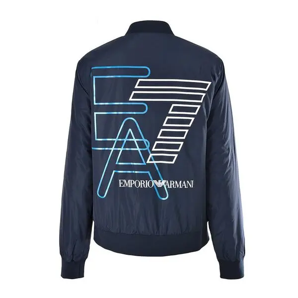 EA7 Bomber Jacket With Logo Detail