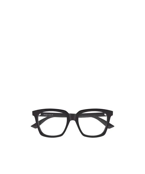 Alexander McQueen Square Frame Eyeglasses - Black