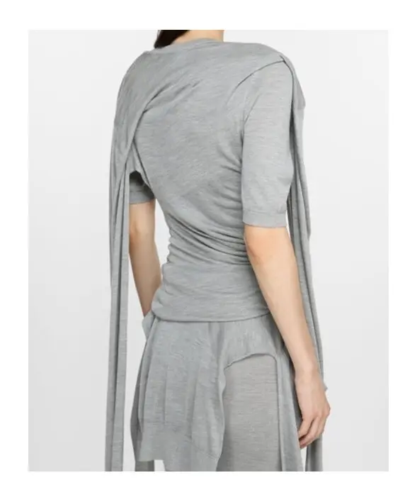 Acne Studios Asymmetrical T-shirt With Layered Design