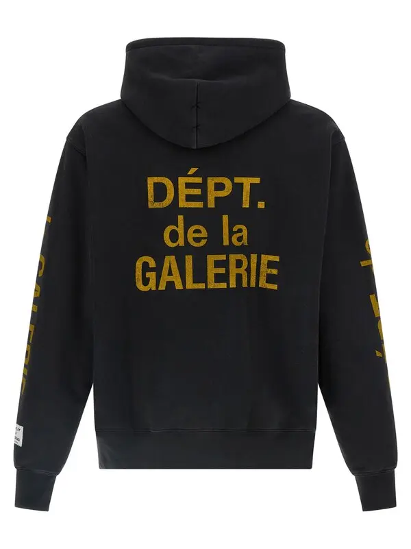 GALLERY DEPT. Logo Printed Distressed Hoodie