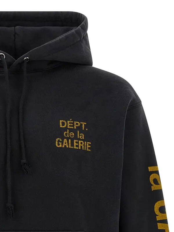GALLERY DEPT. Logo Printed Distressed Hoodie