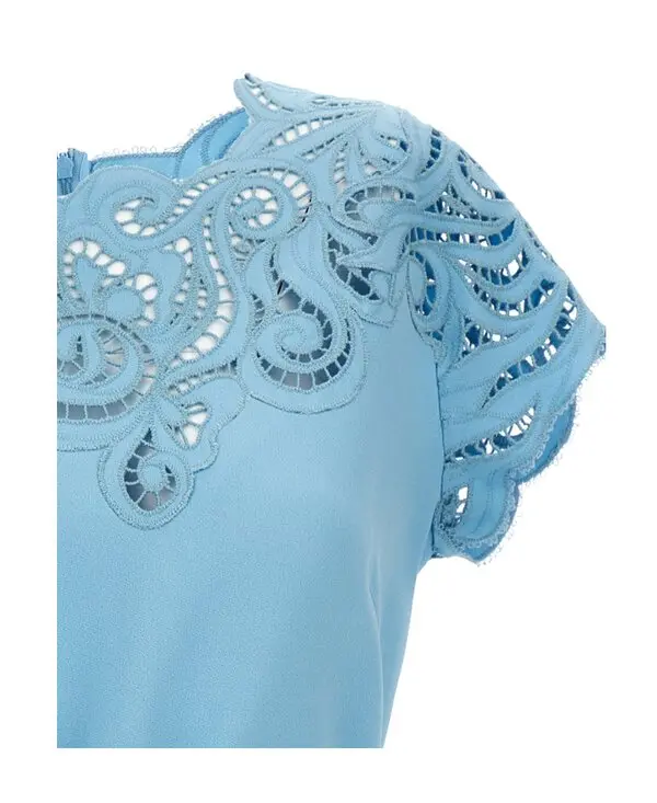 Ermanno Scervino Lace Belted Mini Dress