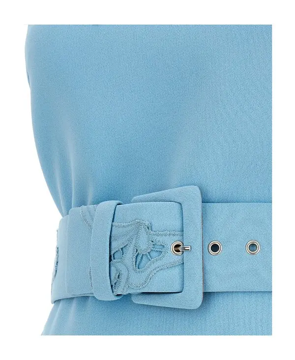 Ermanno Scervino Lace Belted Mini Dress