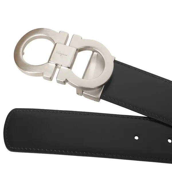 FERRAGAMO Double-sided Logo Belt - Red