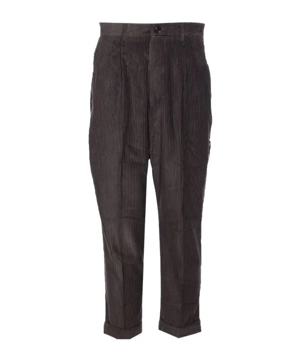 AMI Paris Pleated Corduroy Trousers