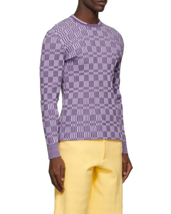 Jacquemus Long Sleeve Ribbed Pullover - Nude