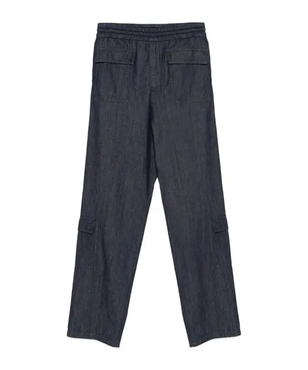 Dries Van Noten Elastic Waist Casual Pants With Flip Pockets