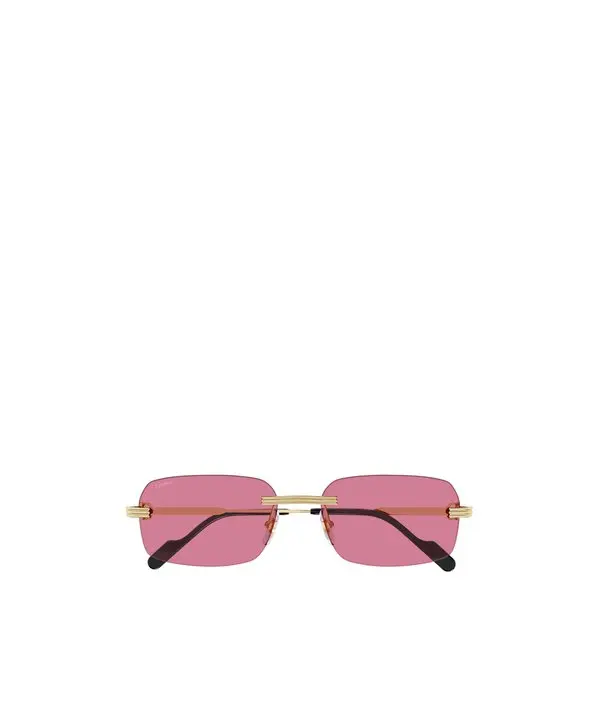 Cartier Rectangular Frame Sunglasses - Pink