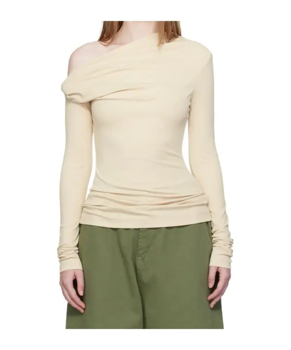 Paris Georgia Long-sleeved Draped Sweater