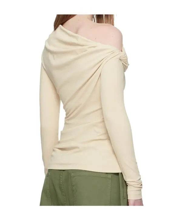 Paris Georgia Long-sleeved Draped Sweater