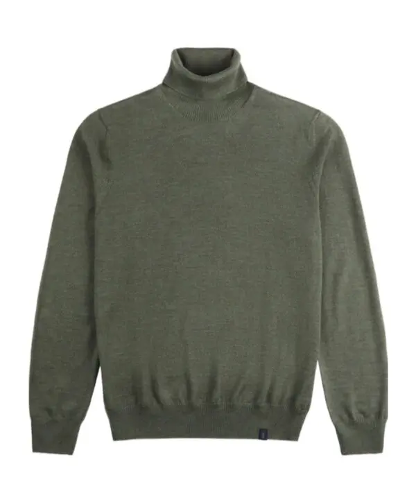 FAY High Neck Wool Knitwear - Green