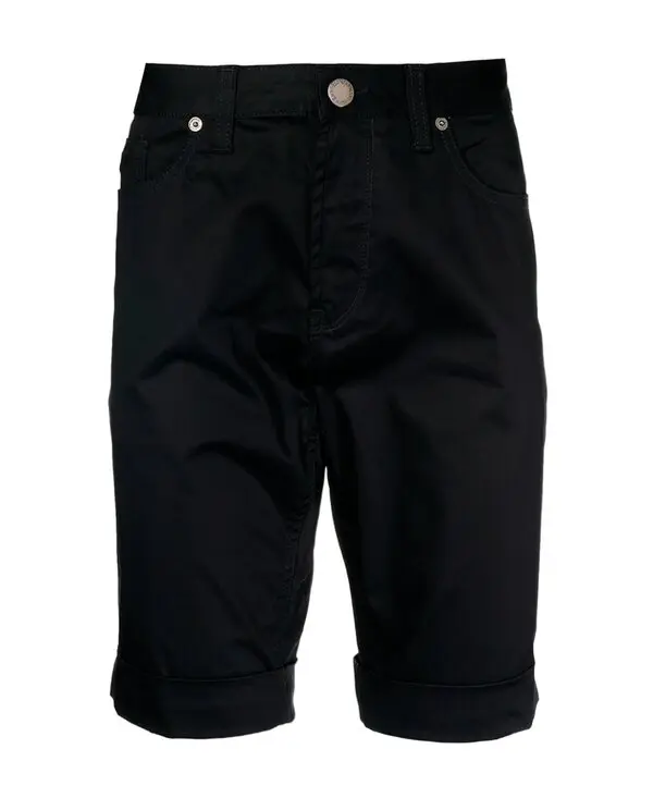 Emporio Armani Slim-fit Denim Shorts - Black