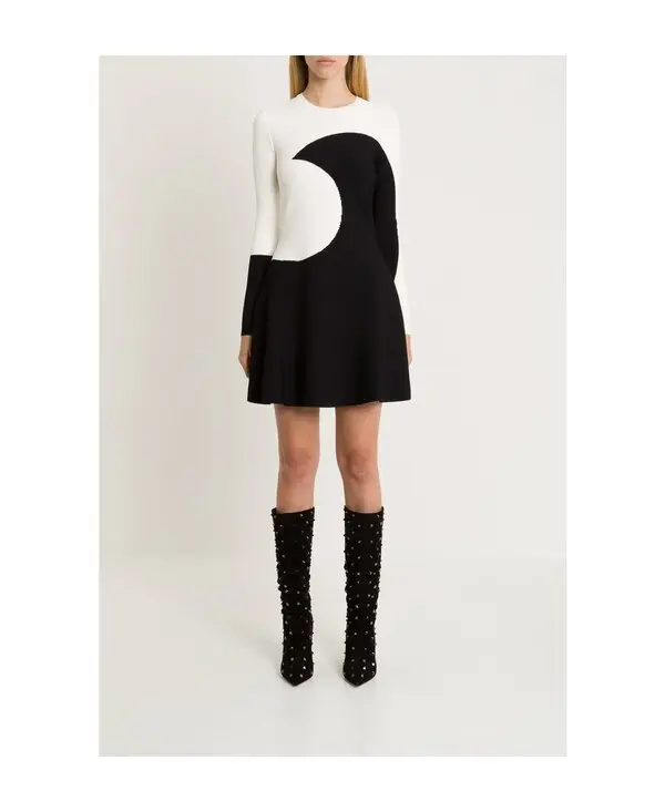 Valentino Garavani Trumpet-shaped Dress With Geometric Print