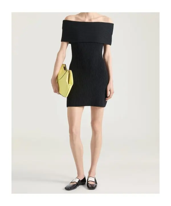 Givenchy Off-the-shoulder Mini Dress In Wool