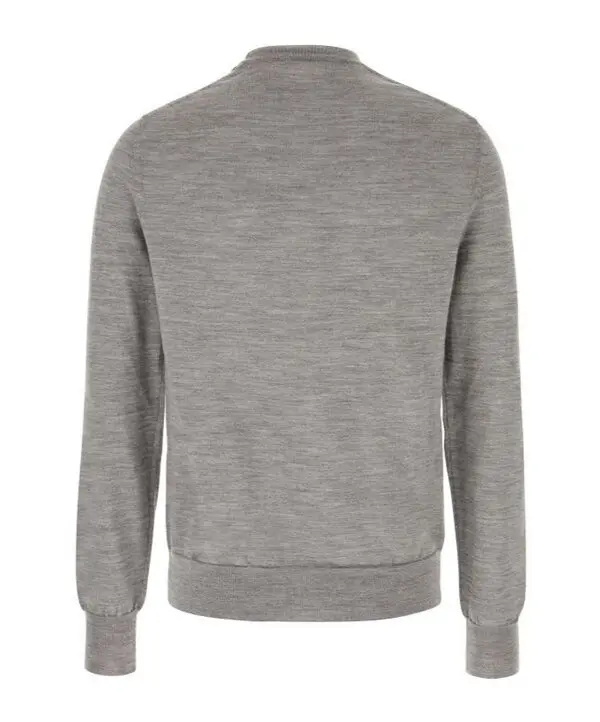 Comme Des Garçons Round Neck Sweater With Embroidery