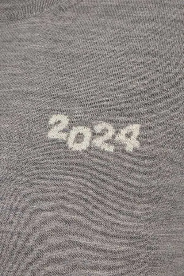 Comme Des Garçons Round Neck Sweater With Embroidery