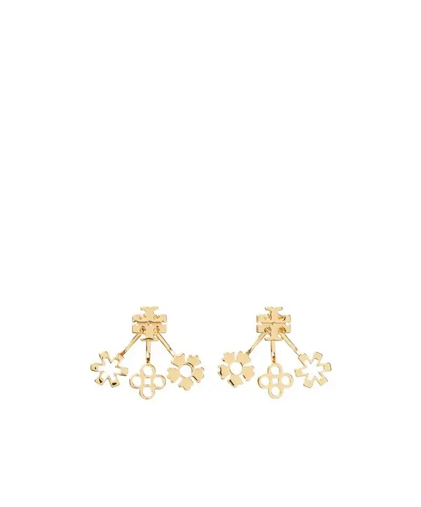 Tory Burch Kira Four-leaf Clover Earrings - Tory Kim