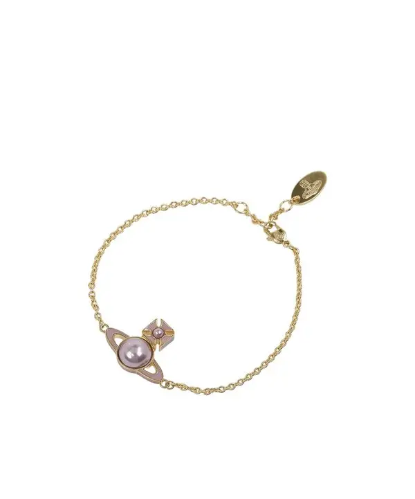VIVIENNE WESTWOOD Pendant Chain Bracelet - Yellow