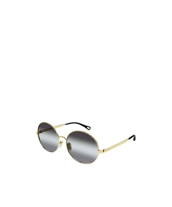 Chloé Round Metal Frame Sunglasses