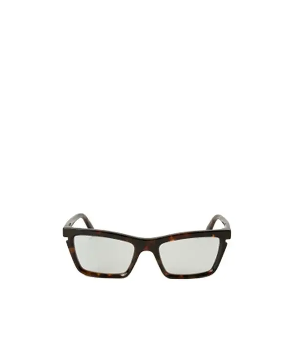 Off-White Rectangular Frame Eyeglasses - White