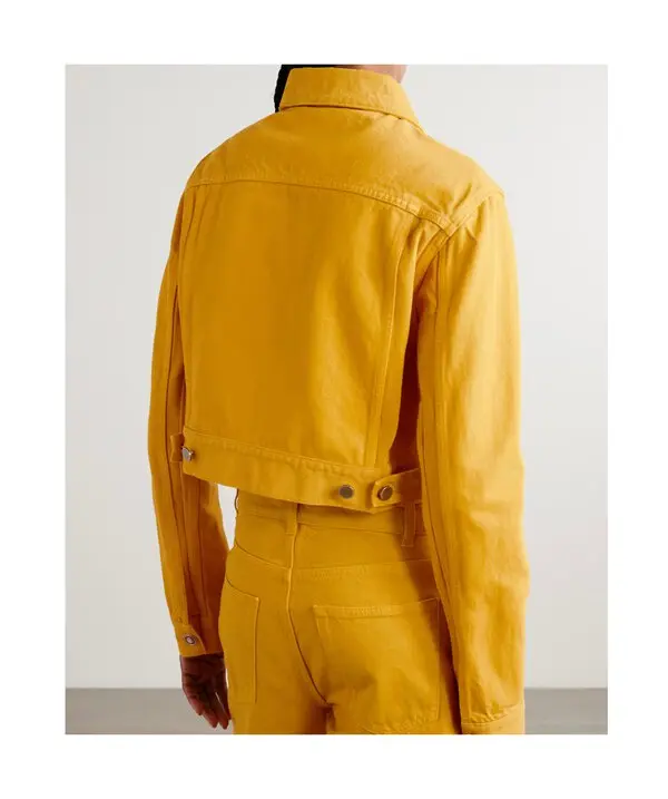 Gabriela Hearst Long-sleeved Denim Jacket - Yellow