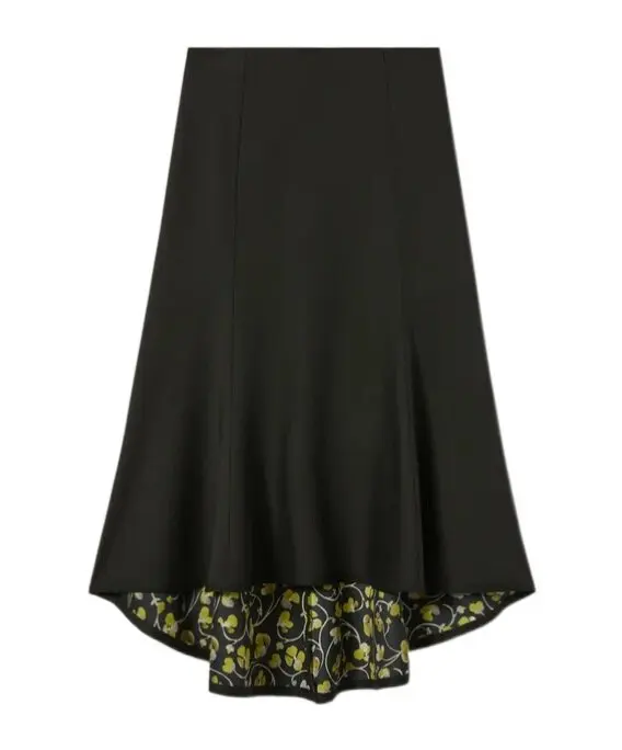 La DoubleJ High-low Fluted Skirt
