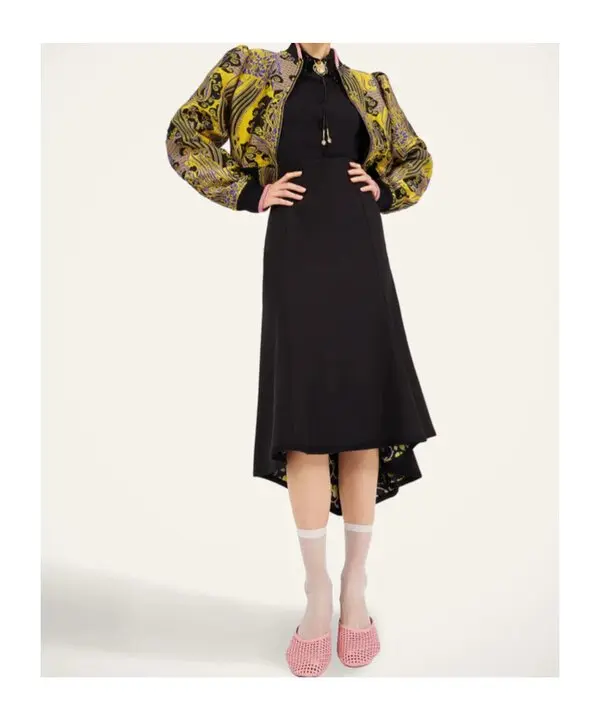 La DoubleJ High-low Fluted Skirt