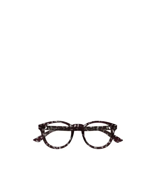 Alexander McQueen Round Frame Eyeglasses - Havana
