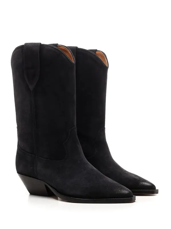 Isabel Marant Étoile Duerto Block Heel Boots - Black