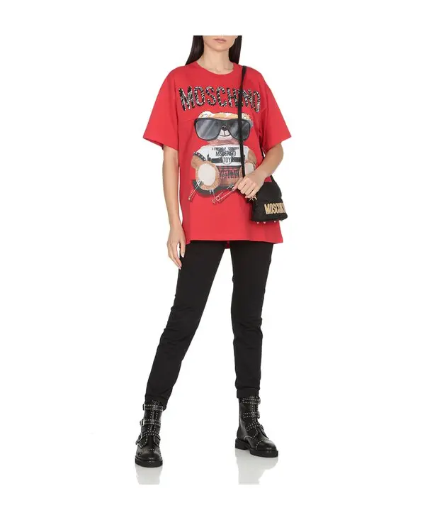 Moschino Printed Teddy Bear Short Sleeve T-shirt