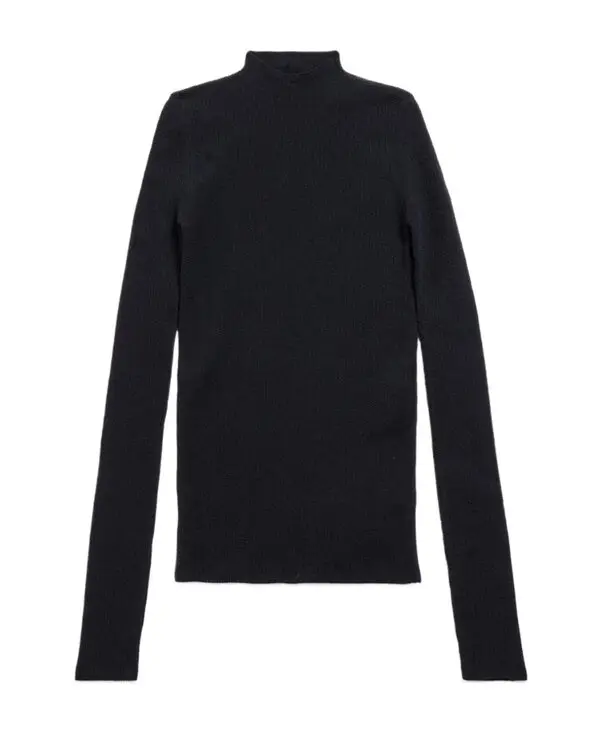 Balenciaga High Neck Knitted Top