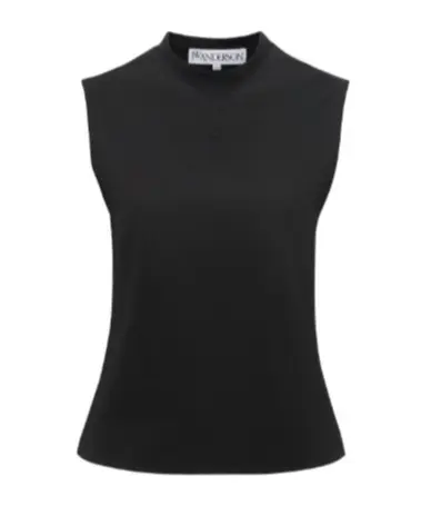 J.W.ANDERSON Logo-embroidered Round Neck Tank Top