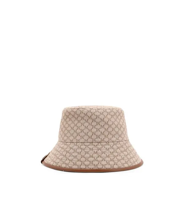 Max Mara Logo Plaque Bucket Hat - Nude