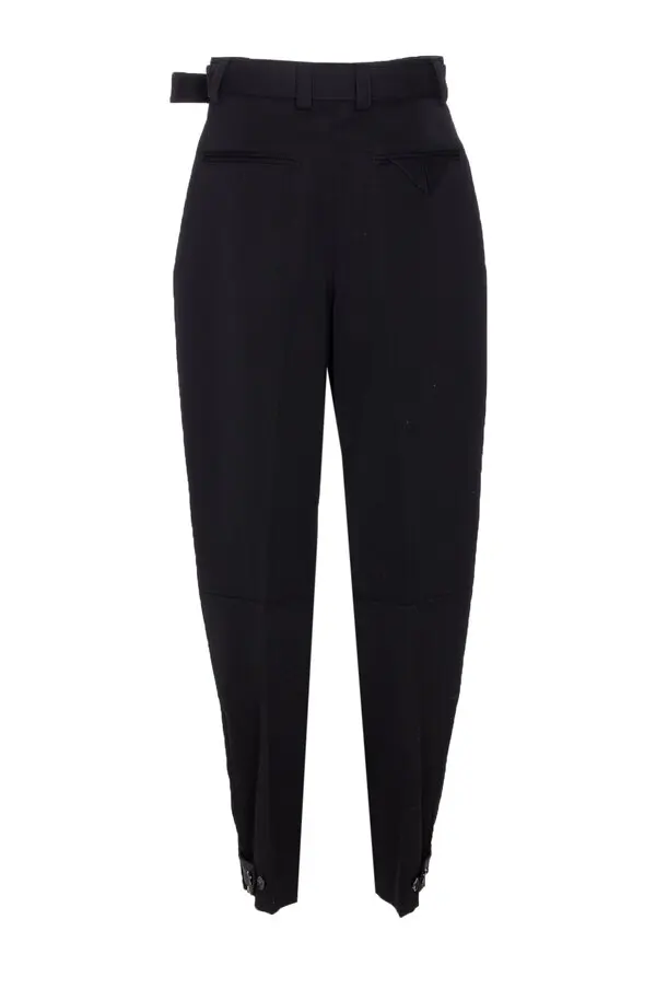 Bottega Veneta Belted Waist Tailored Trousers - Black