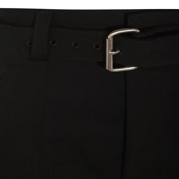 Bottega Veneta Belted Waist Tailored Trousers - Black